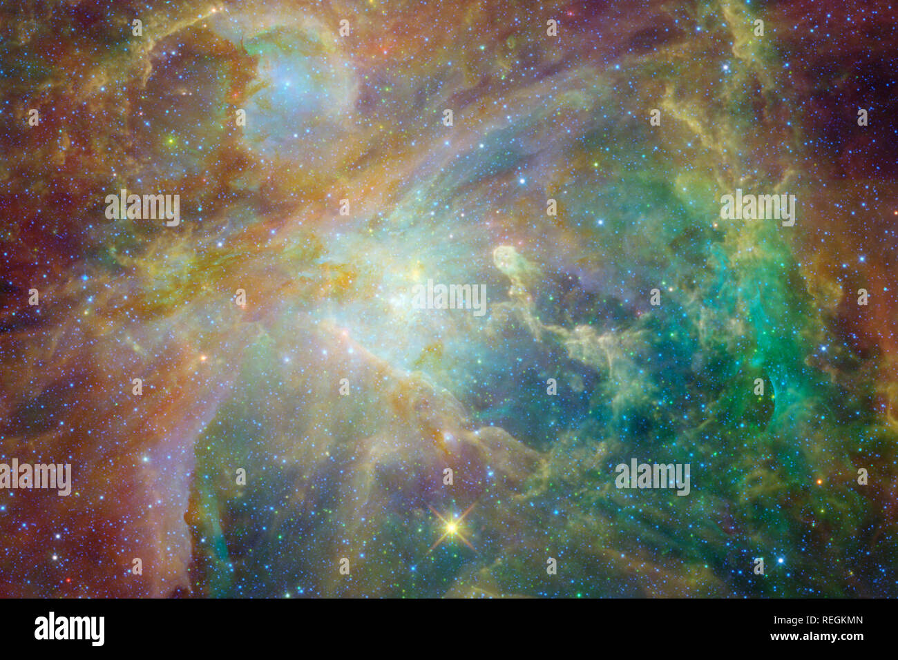 Cosmic landscape, awesome science fiction wallpaper with endless outer ...