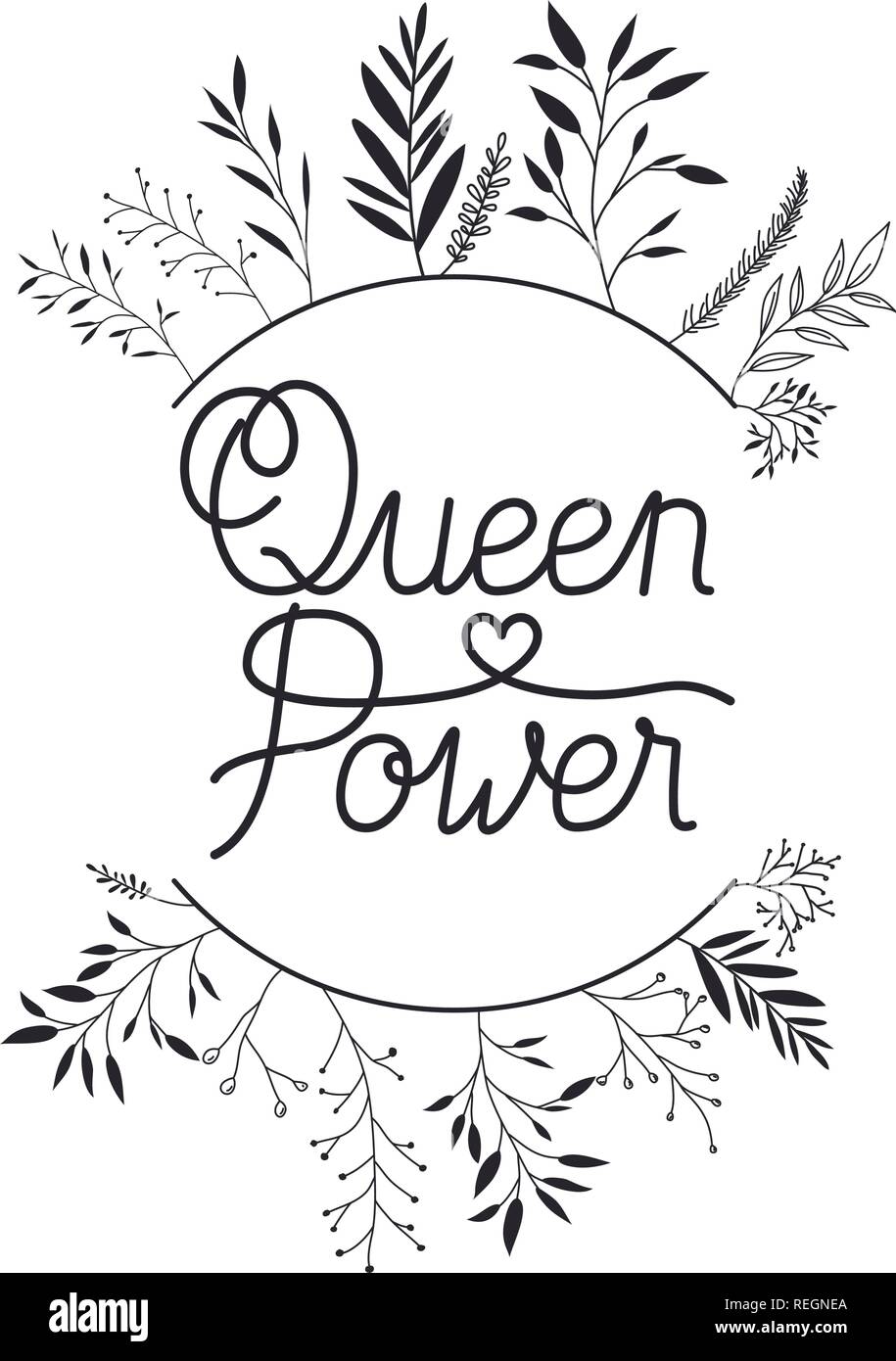 Queen of flower Stock Vector Images - Alamy