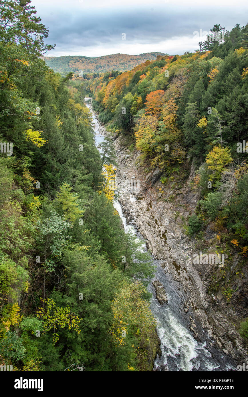 Above Quechee River at Quechee Gorge near Woodstock, Vermont Stock ...