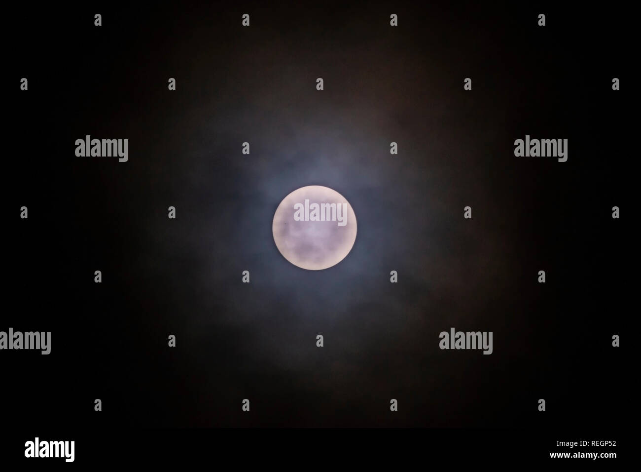 The planet mercury passing in front of the sun on 9th May 2016 Stock ...