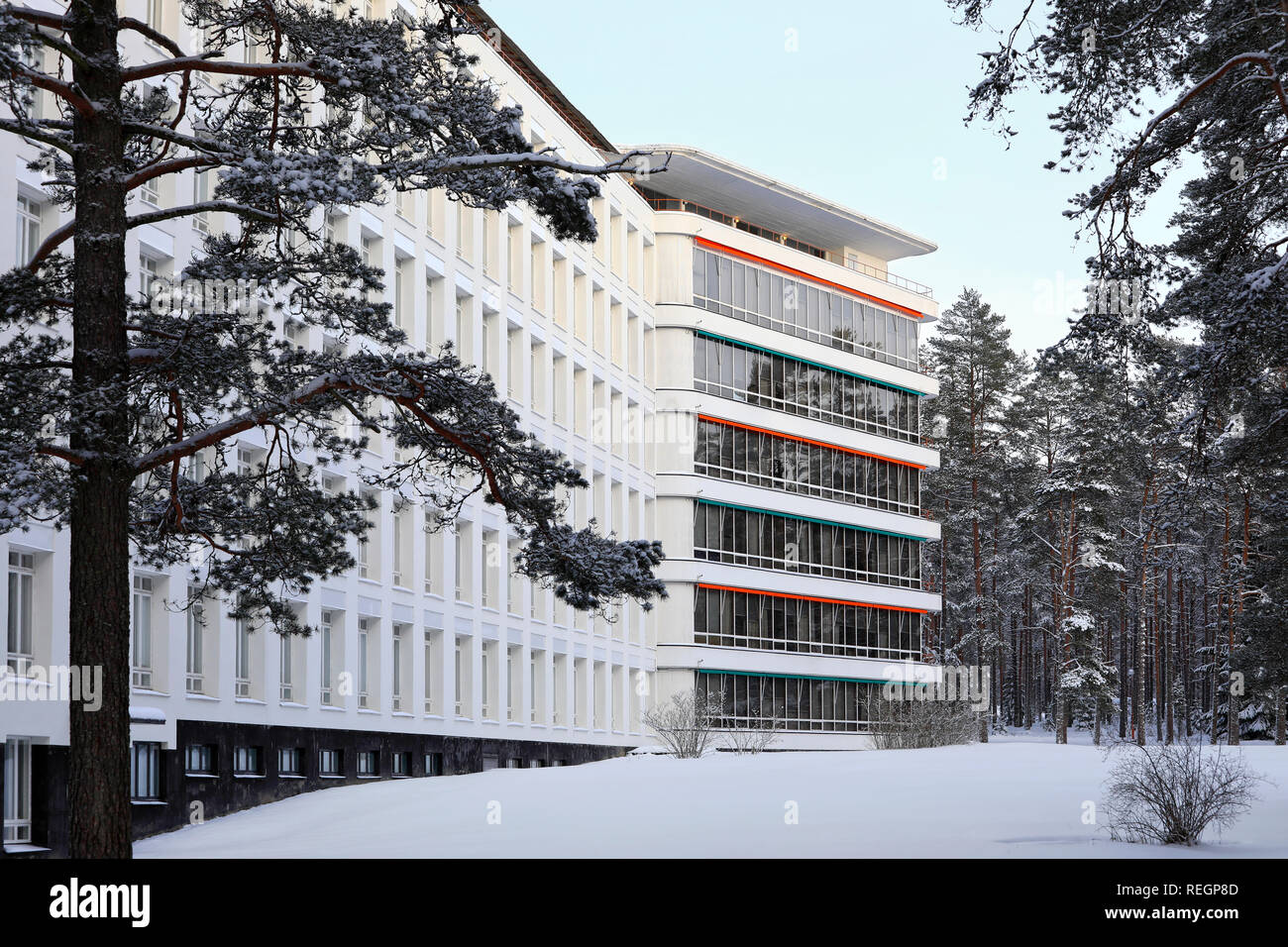 Paimio Sanatorium, a former tuberculosis sanatorium designed by Finnish ...