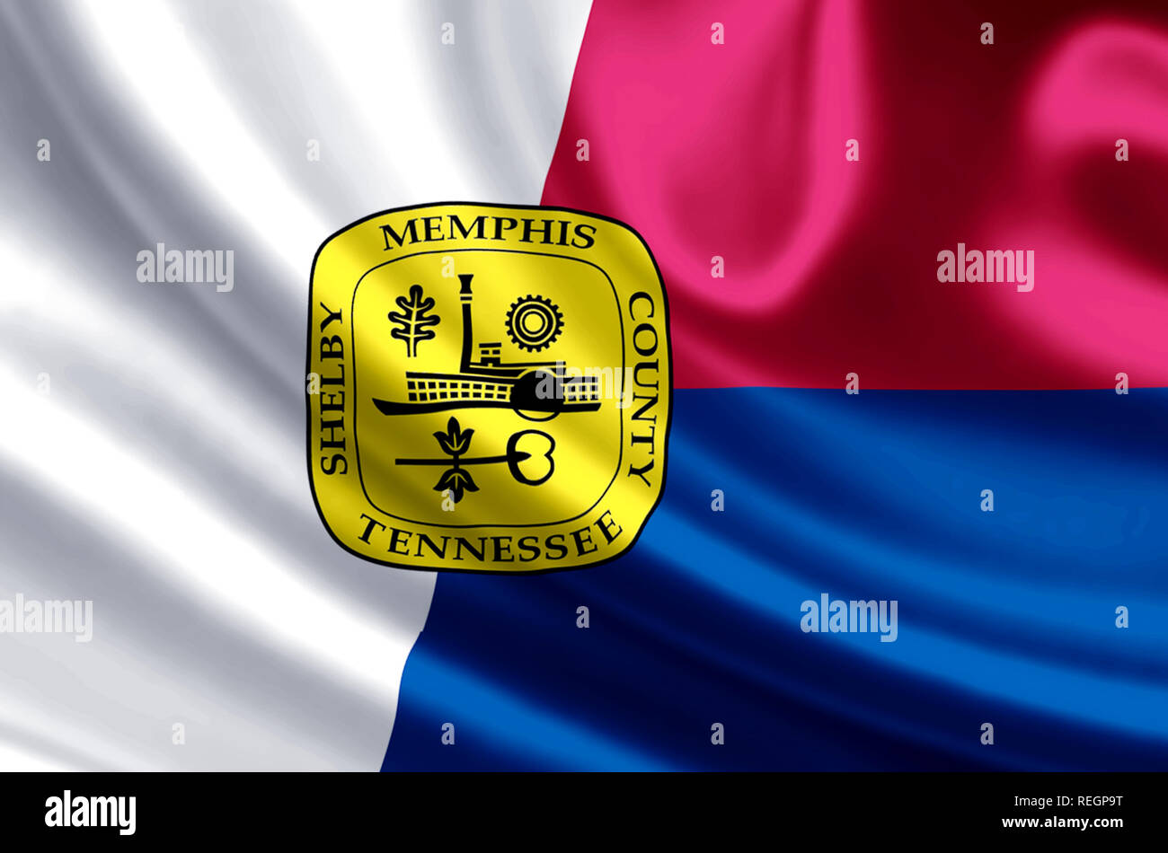 Memphis Tennessee waving and closeup flag illustration. Perfect for ...