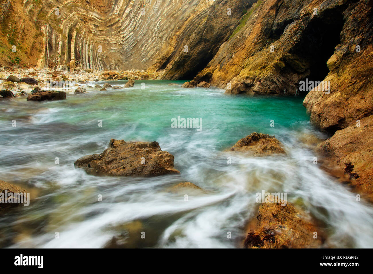 Stair Hole, Isle of Purbeck, Dorset, England Stock Photo - Alamy