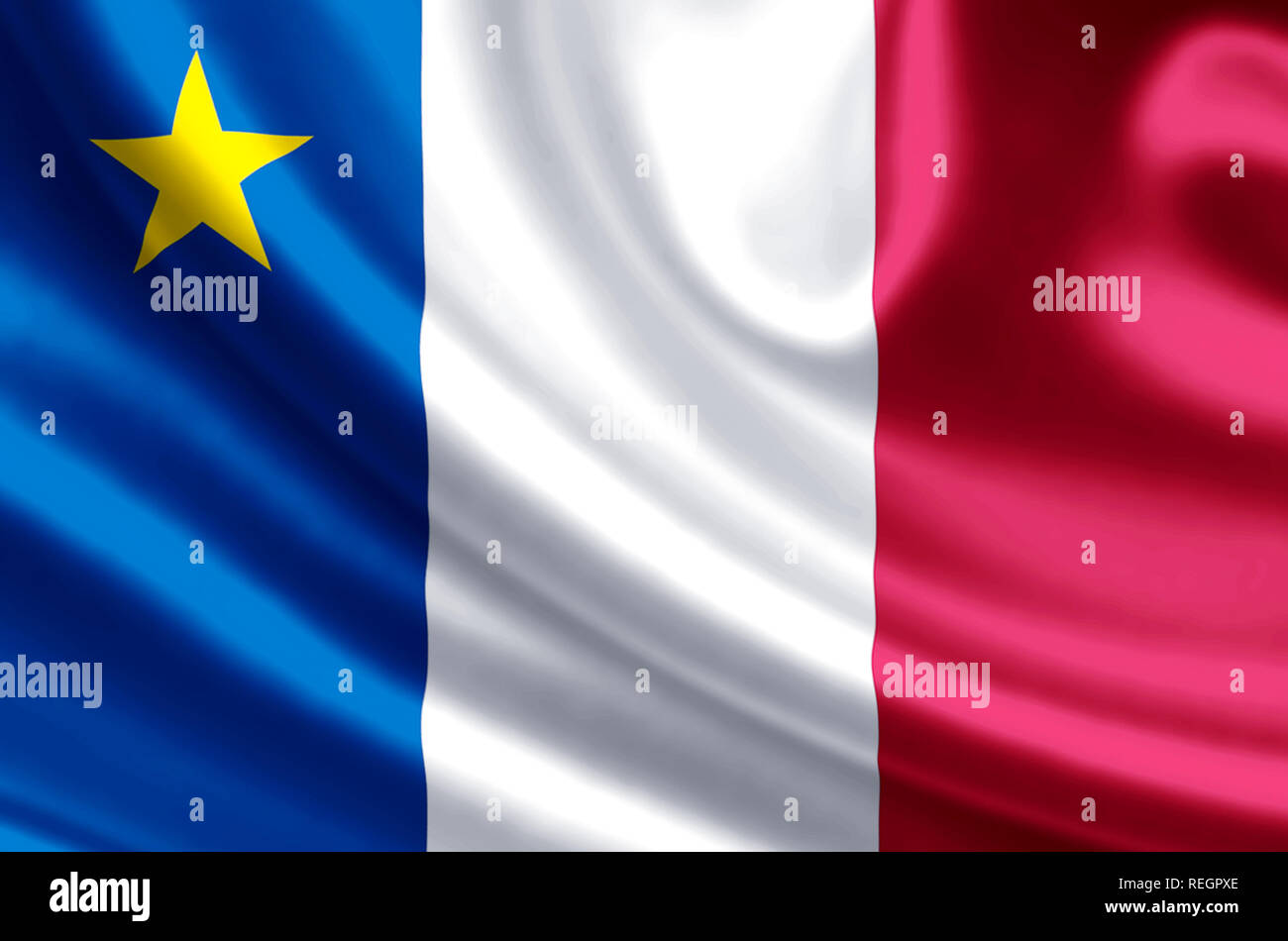 Acadia waving and closeup flag illustration. Perfect for background or ...