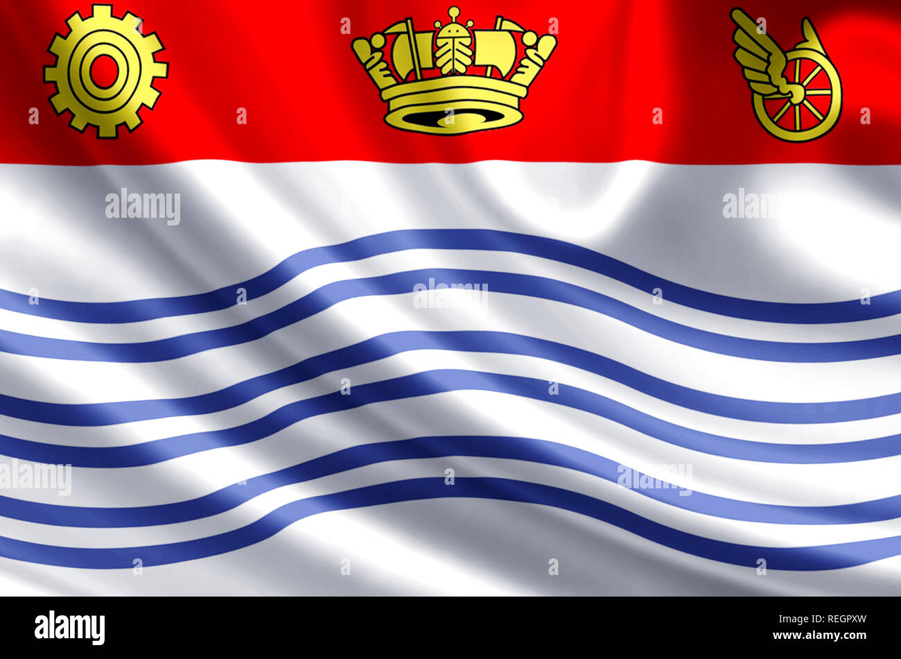 Flag Of Barrie waving and closeup flag illustration. Perfect for ...