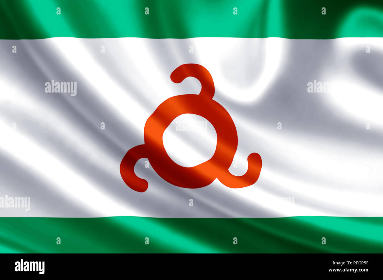 Ingushetia waving and closeup flag illustration. Perfect for background ...