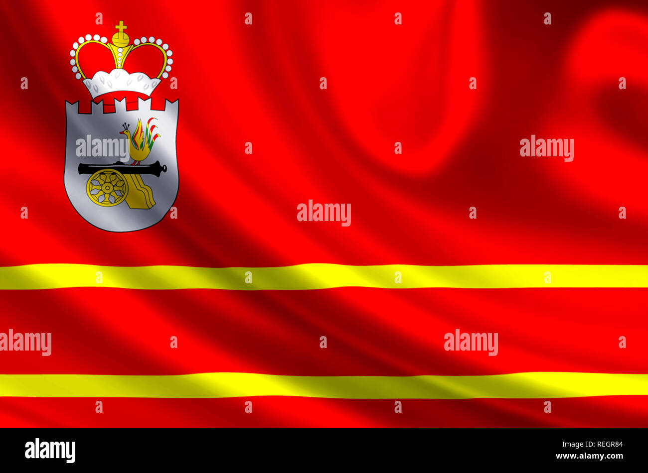 Smolensk waving and closeup flag illustration. Perfect for background ...