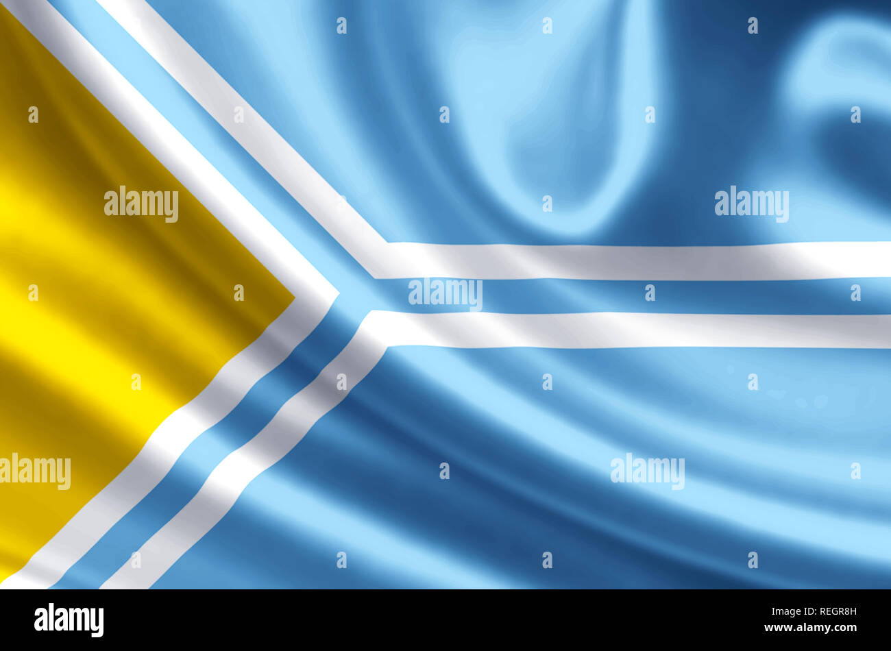 Tuva waving and closeup flag illustration. Perfect for background or ...