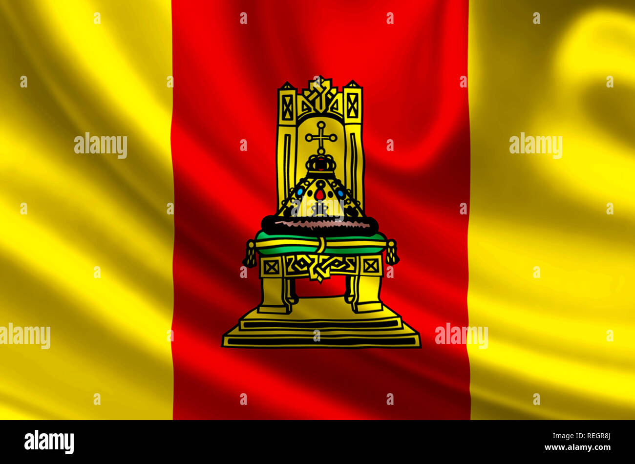 Tver waving and closeup flag illustration. Perfect for background or ...