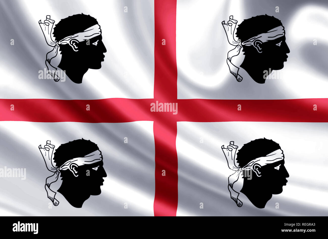 Flag of the state of sardinia hi-res stock photography and images - Alamy