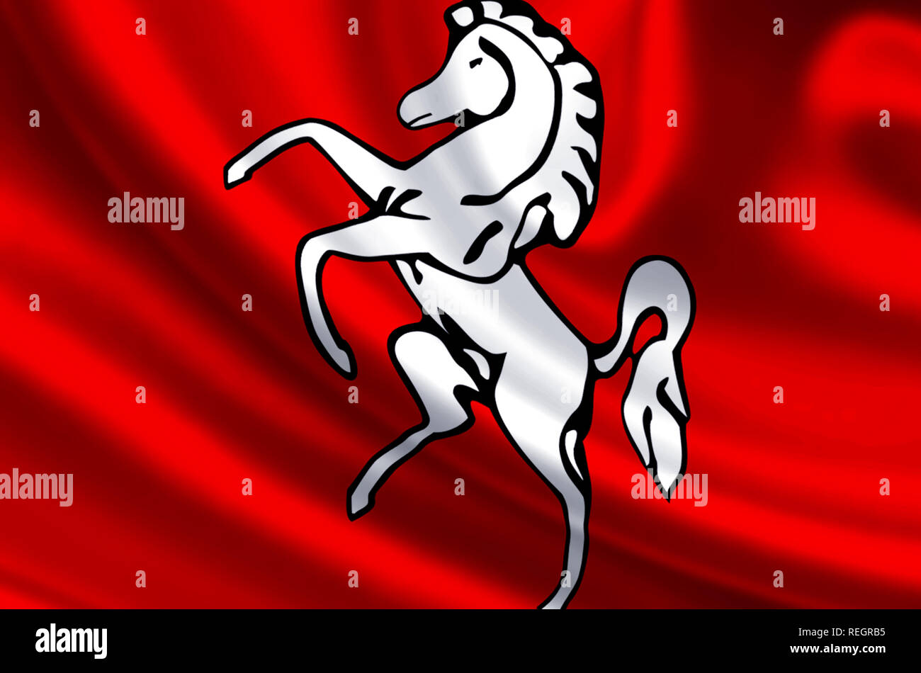 Kent waving and closeup flag illustration. Perfect for background or ...