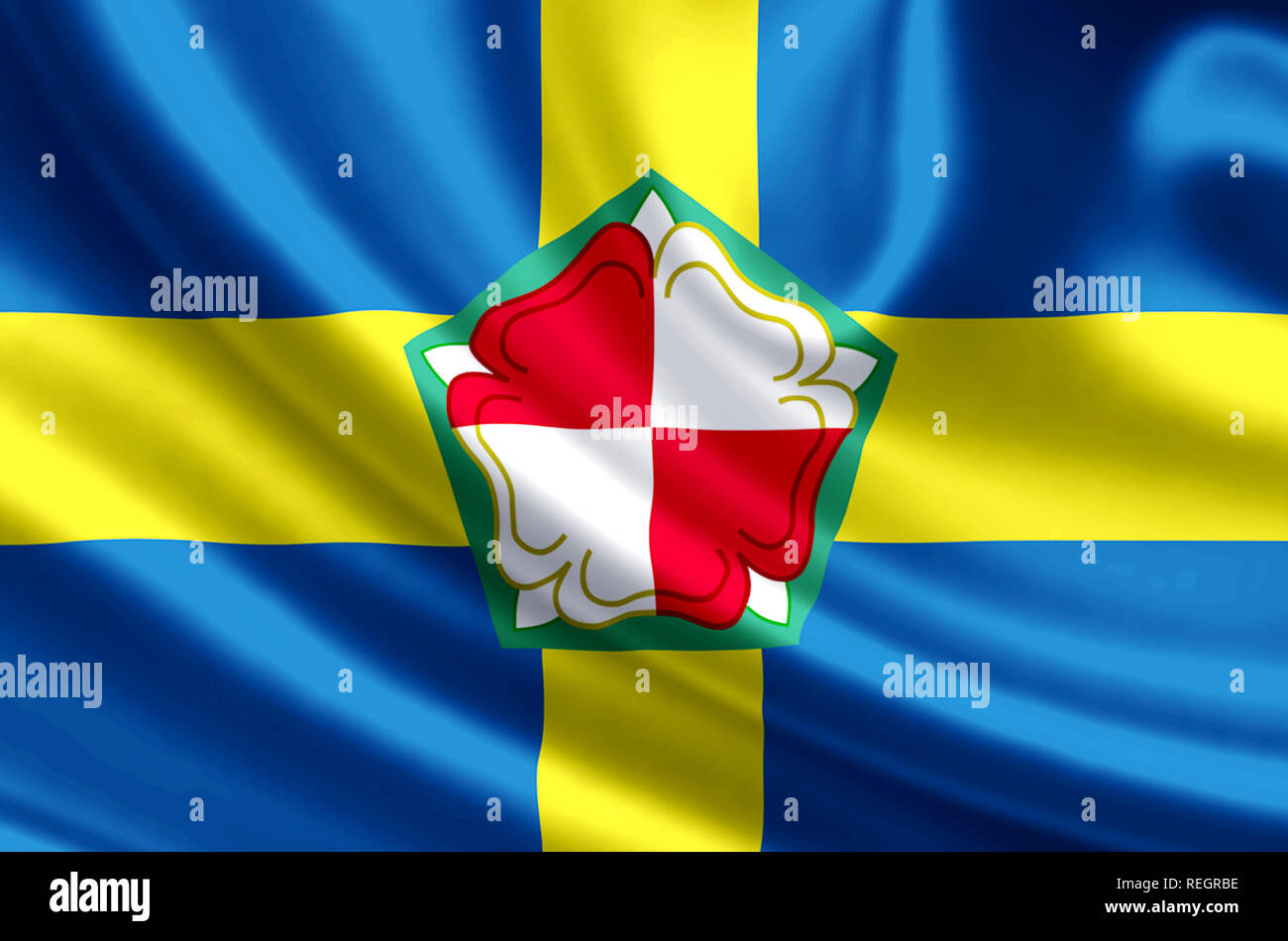 Pembrokeshire waving and closeup flag illustration. Perfect for ...