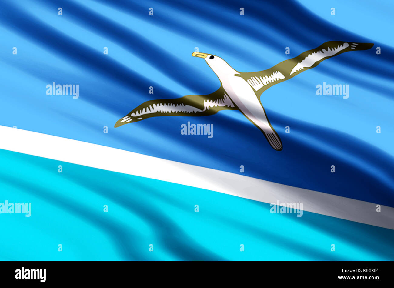 Midway Islands waving and closeup flag illustration. Perfect for ...