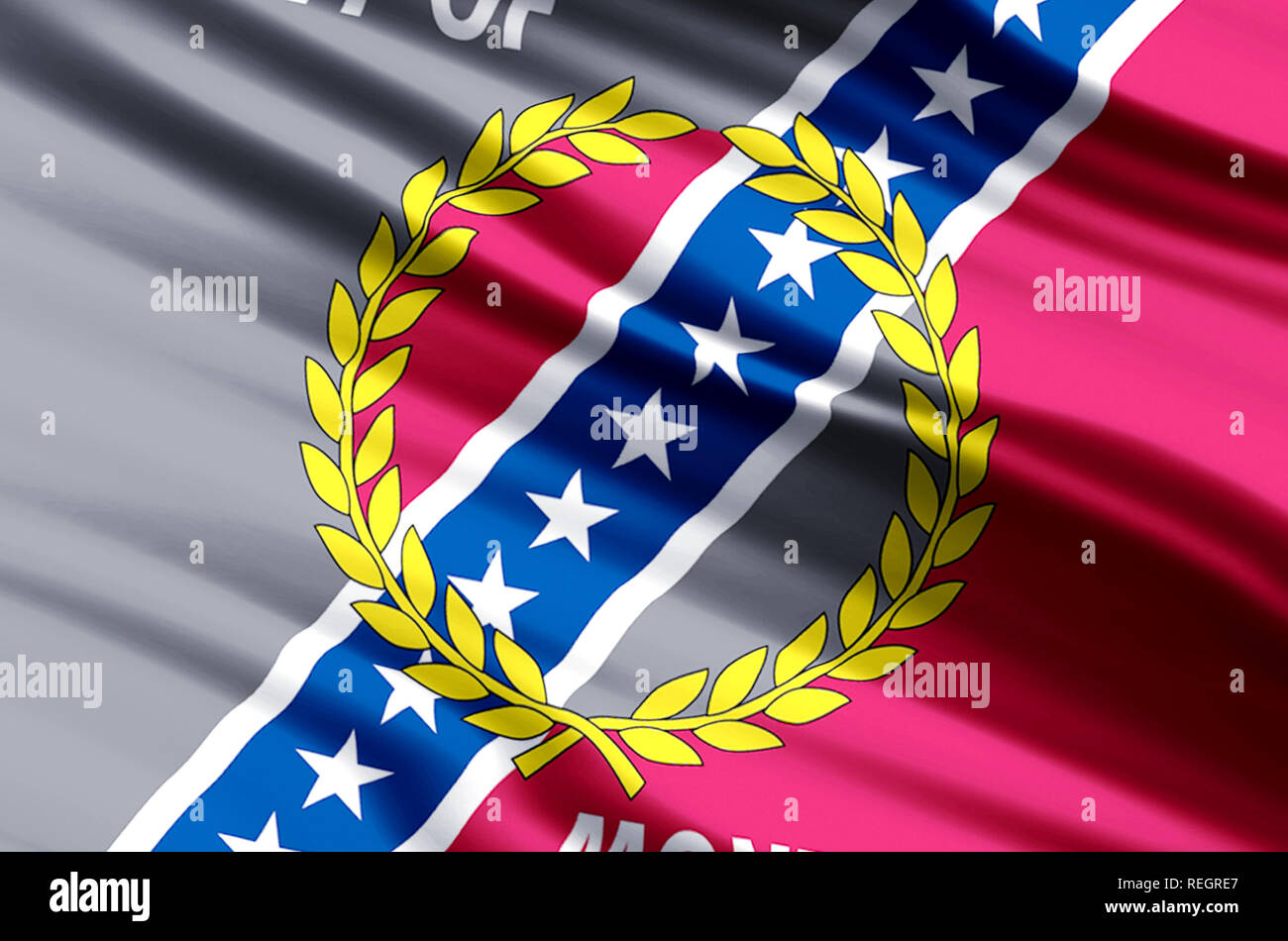 Montgomery Alabama waving and closeup flag illustration. Perfect for ...