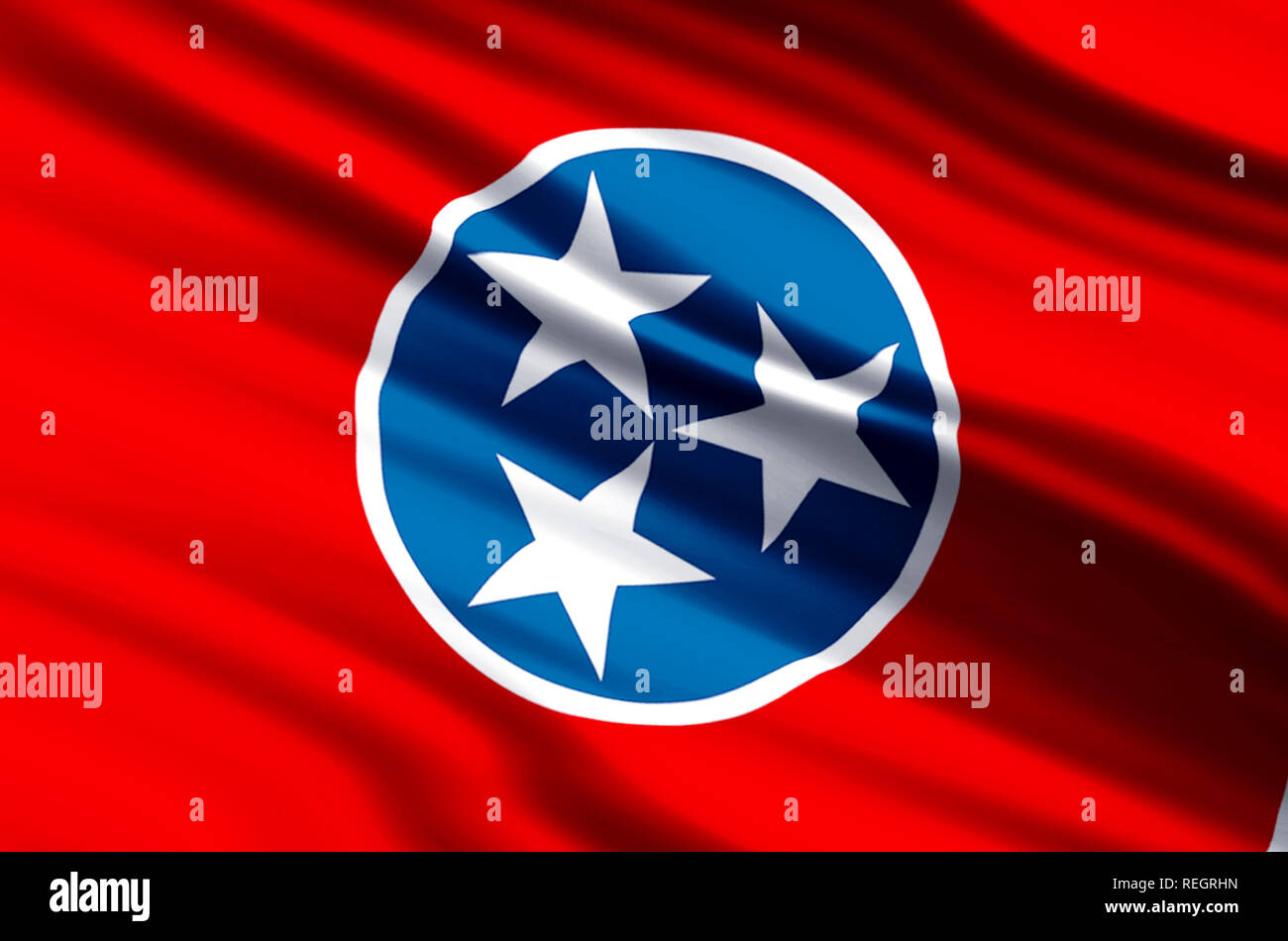 Tennessee waving and closeup flag illustration. Perfect for background ...