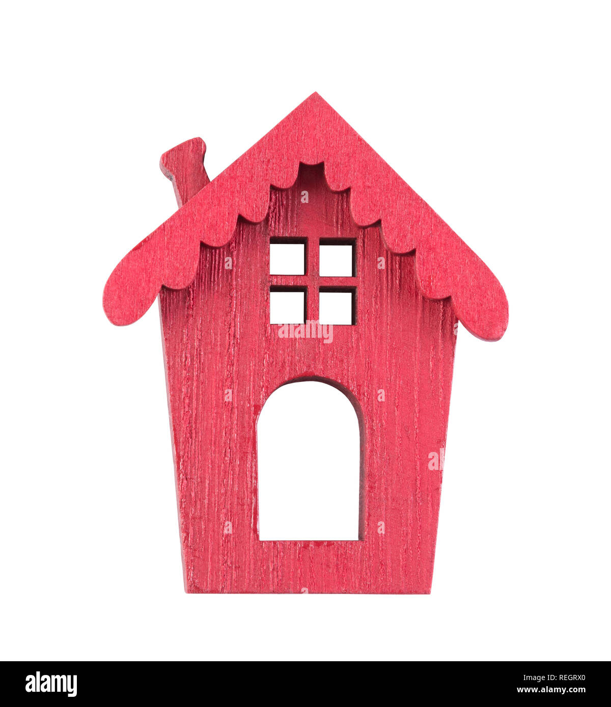 Red house shape hi-res stock photography and images - Alamy