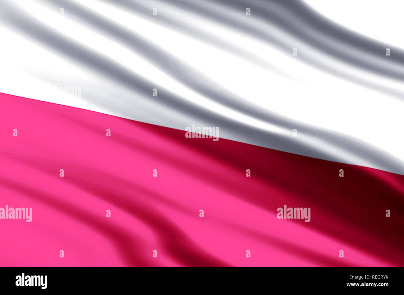 Poland waving and closeup flag illustration. Perfect for background or ...