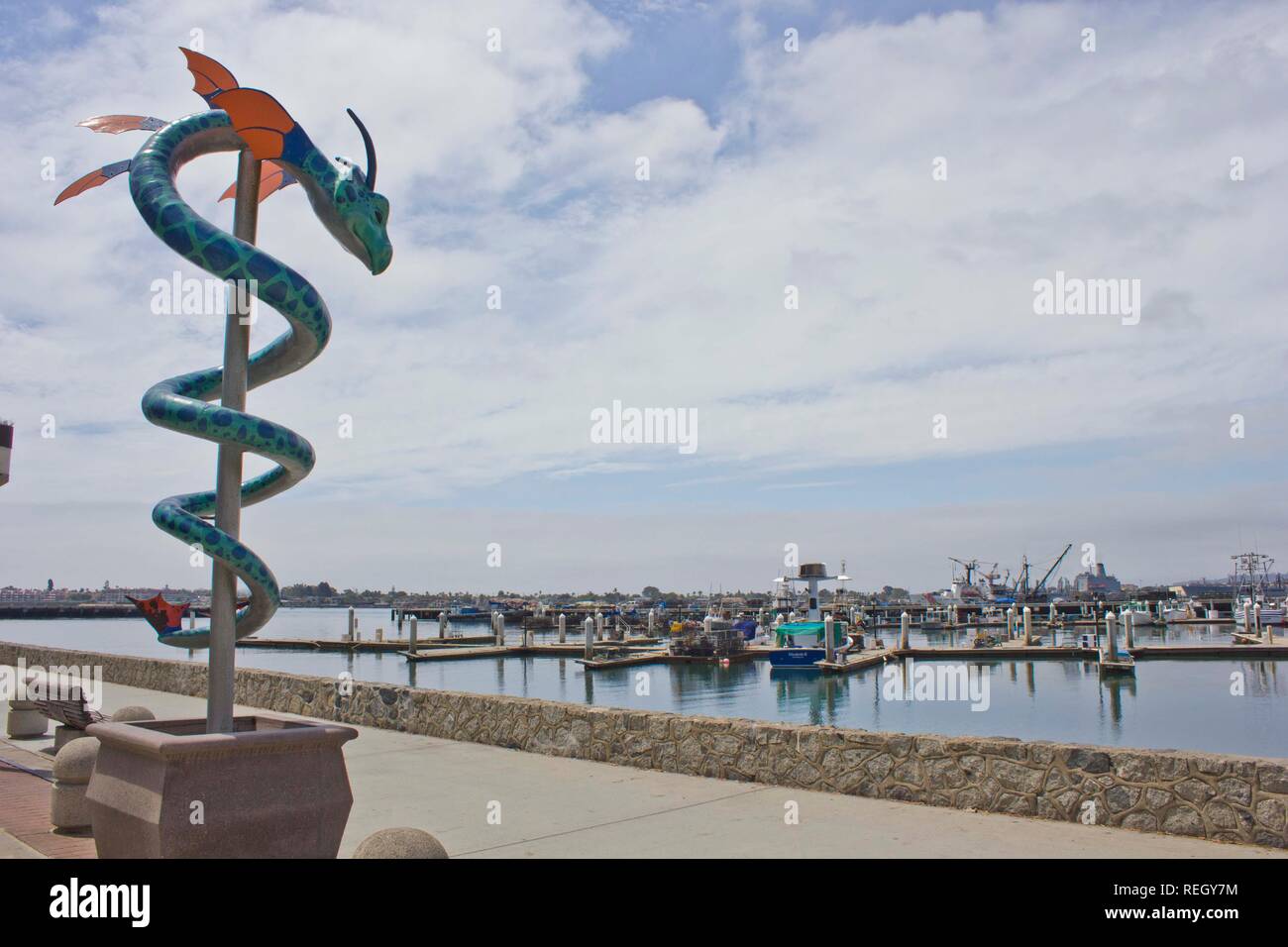 SAN DIEGO, USA - AUGUST 19 2013: Sea Dragon at Seaport Village in San ...
