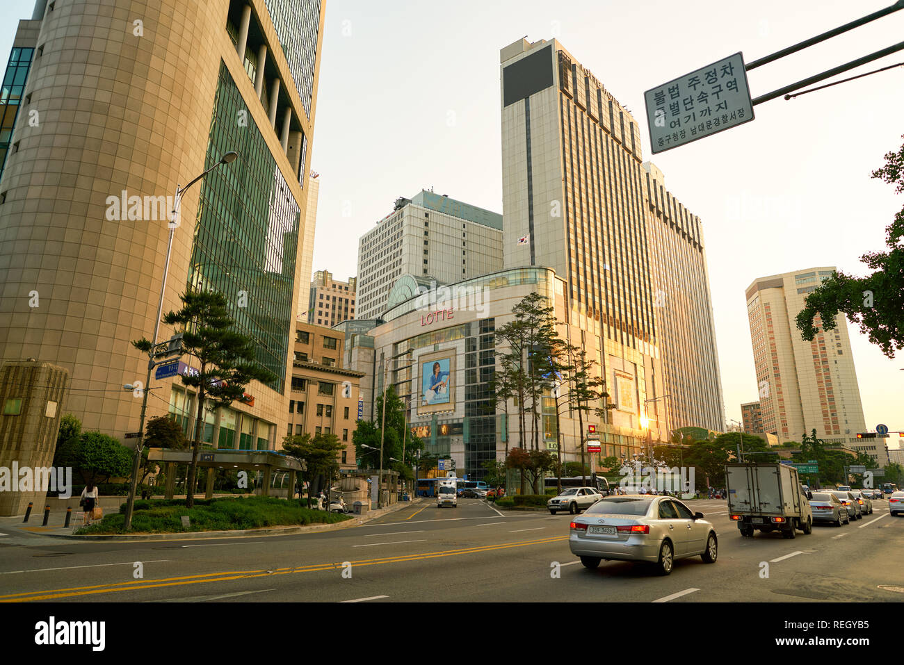 SEOUL, SOUTH KOREA - CIRCA MAY, 2017: Seoul urban landscape. Seoul ...