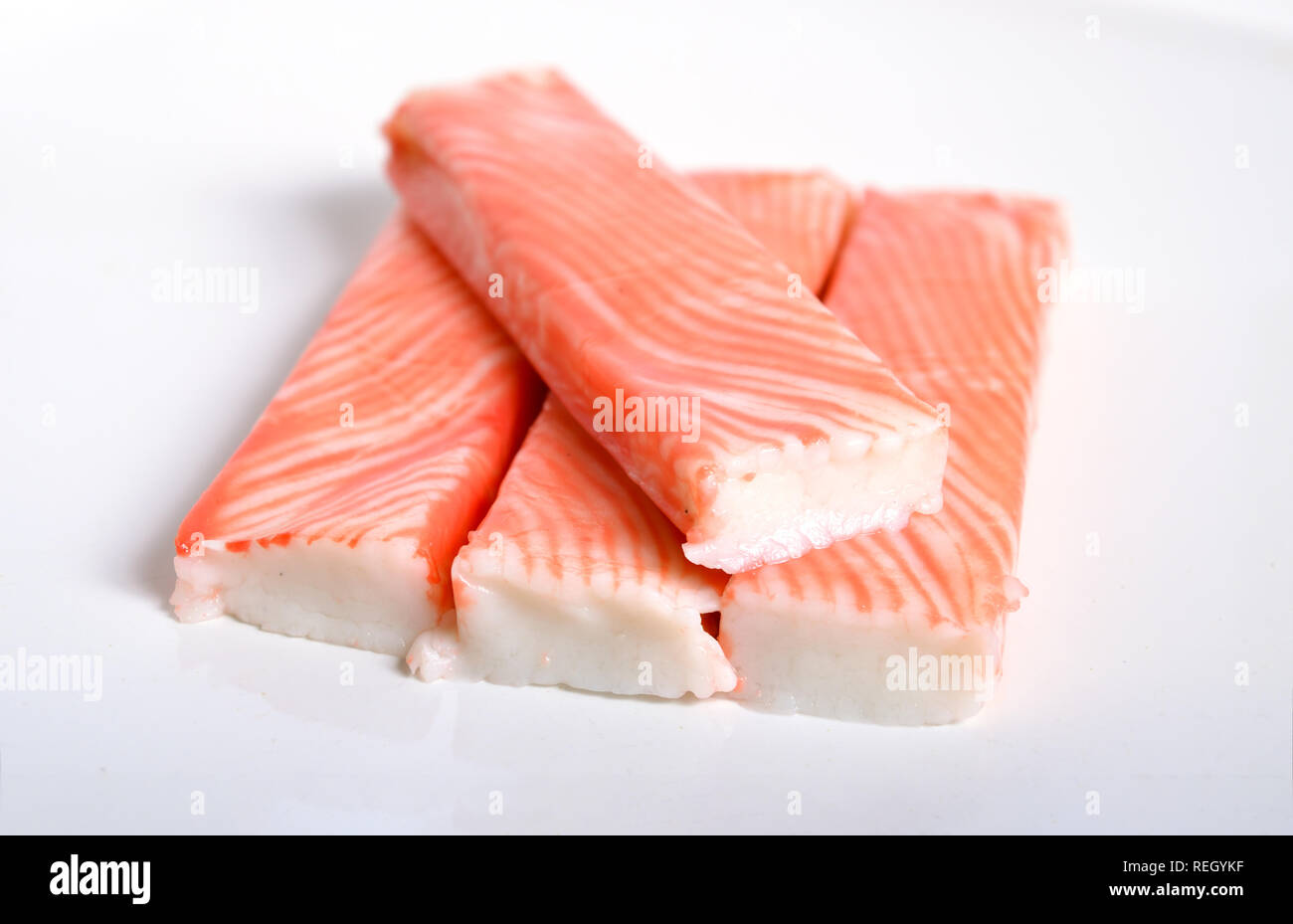 Crab sticks, krab sticks, imitation crab meat or seafood sticks. On ...