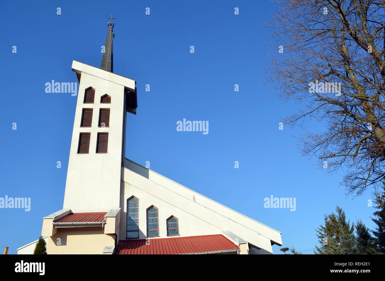 catholic modern church Stock Photo - Alamy