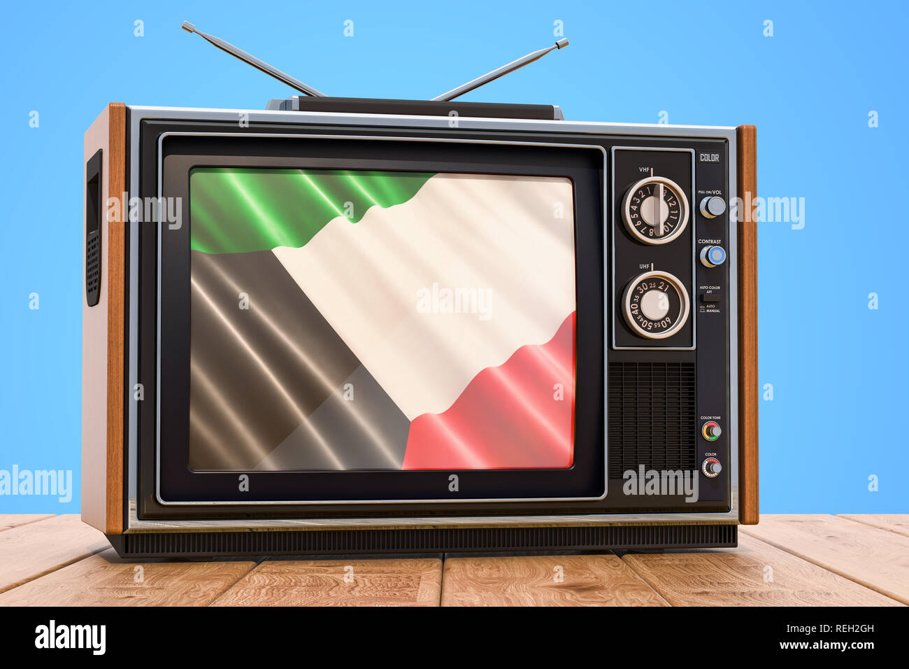 Kuwait Television concept, 3D rendering Stock Photo - Alamy