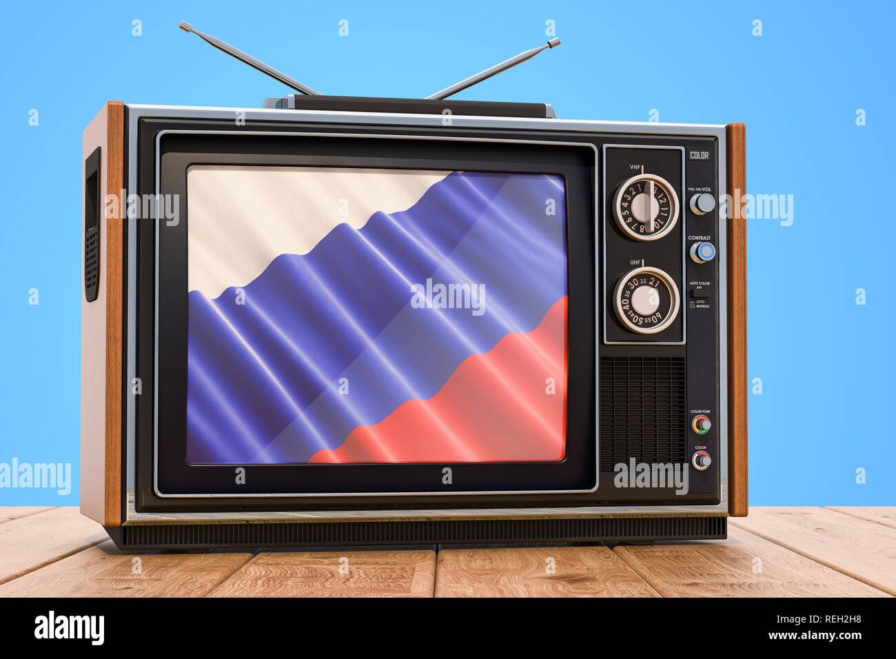 Russian Television concept, 3D rendering Stock Photo - Alamy