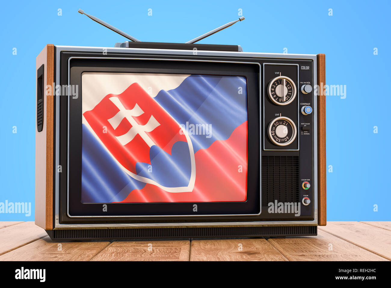Slovak Television concept, 3D rendering Stock Photo - Alamy