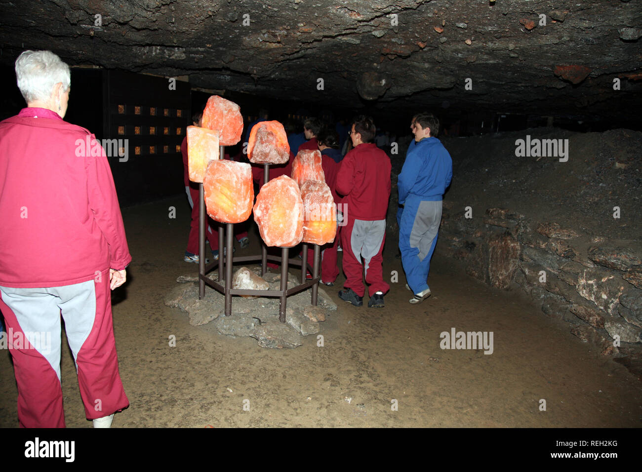 Underground Salt-mine in Hallstatt, Salzkammergut, also known as ...