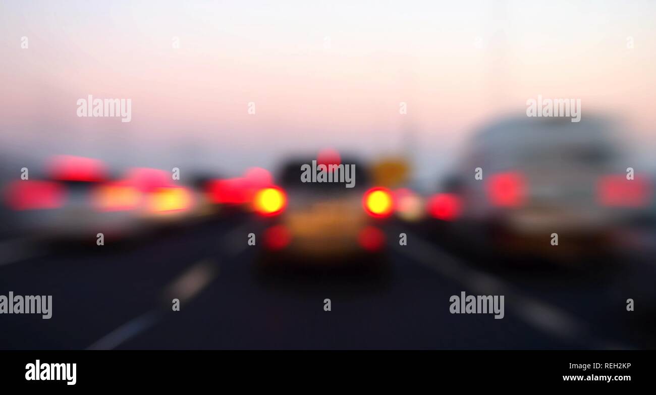 Zoom blur rear lights hi-res stock photography and images - Alamy