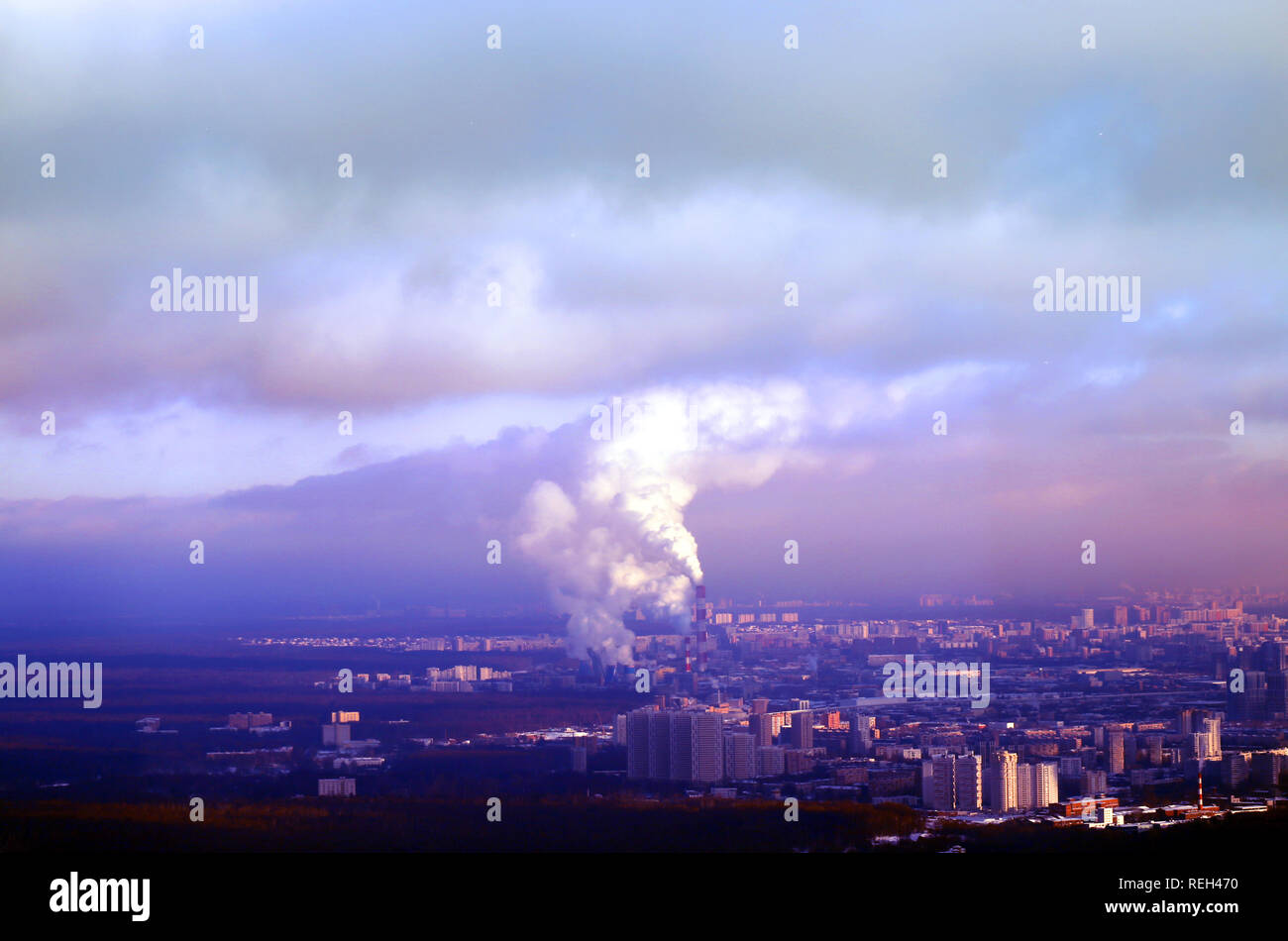 Panorama moscow landmarks sunset hi-res stock photography and images ...