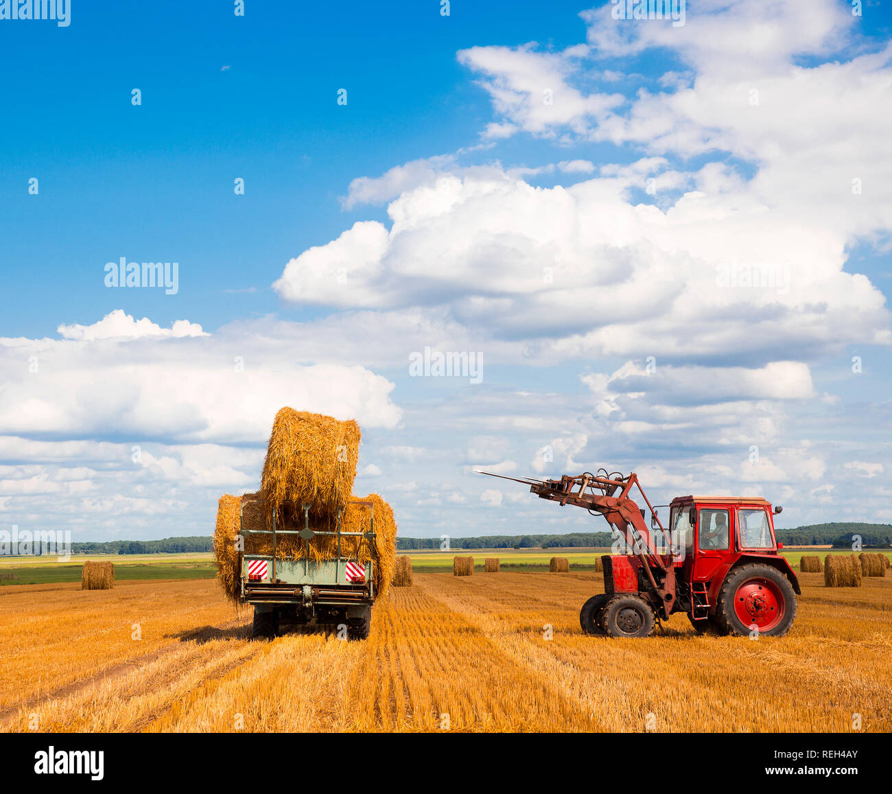 Farmer carrying hay bale hi-res stock photography and images - Alamy