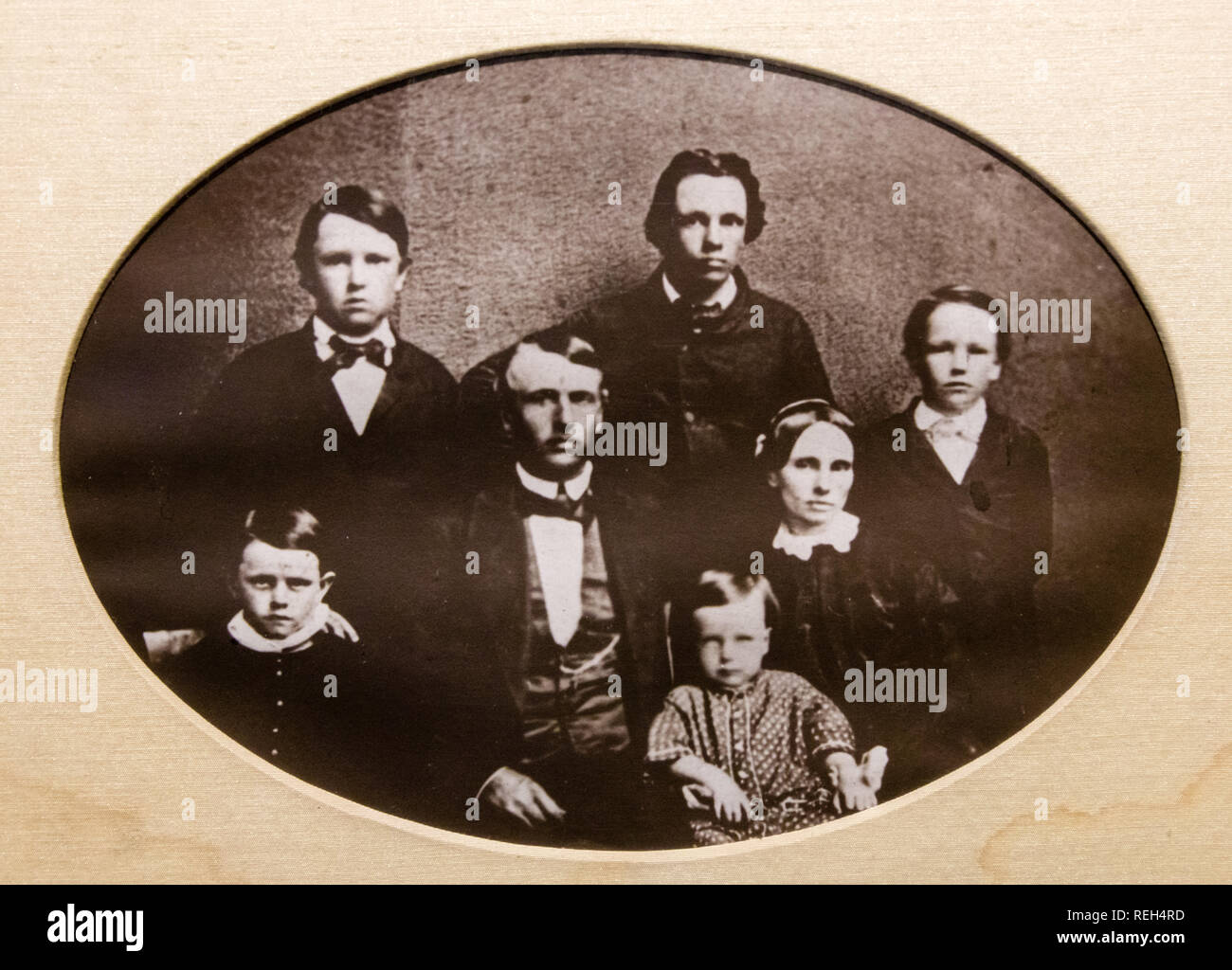 Edward Bailey Family Portrait Stock Photo - Alamy