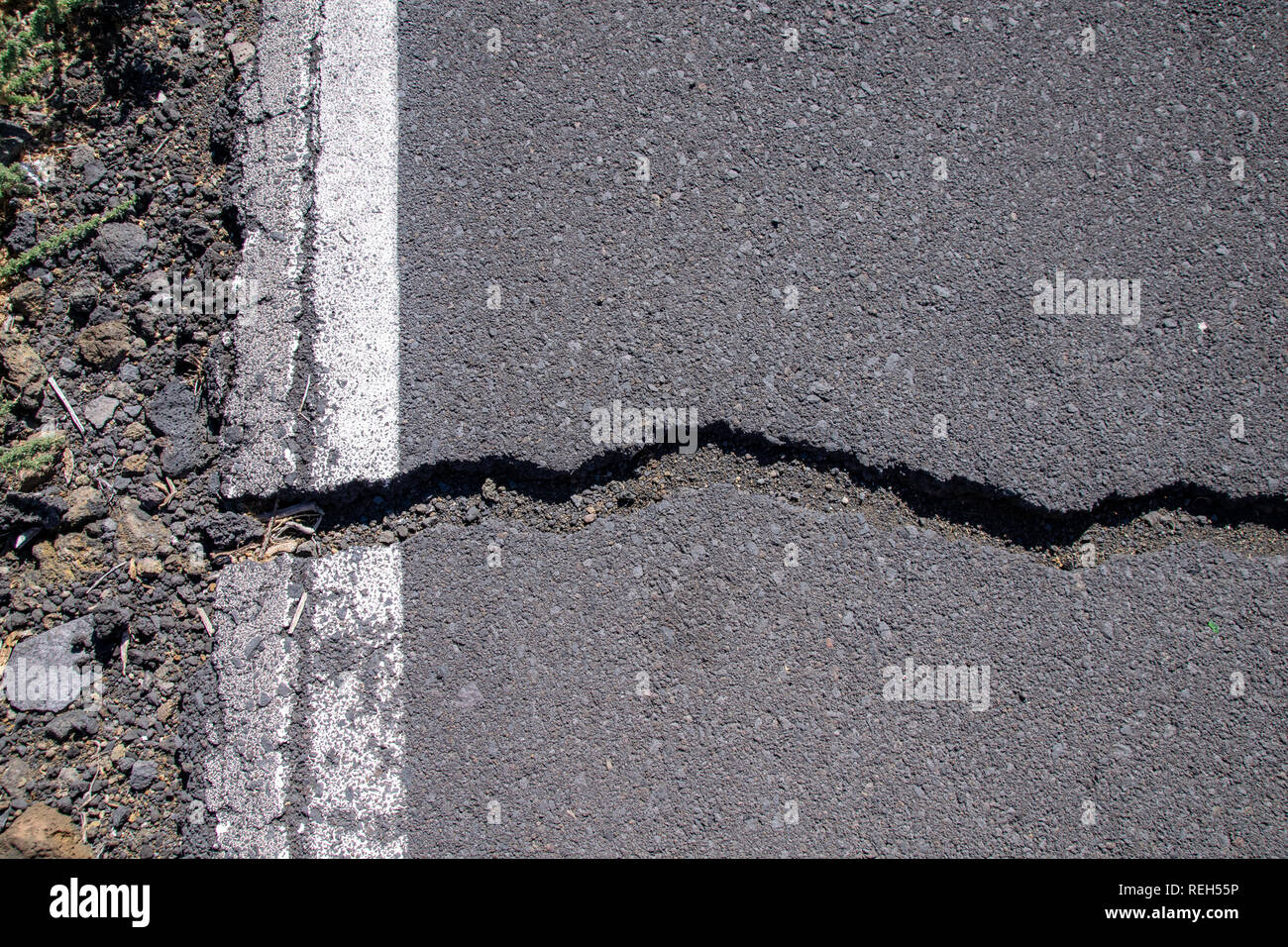 Earthquake fissure in road hi-res stock photography and images - Alamy
