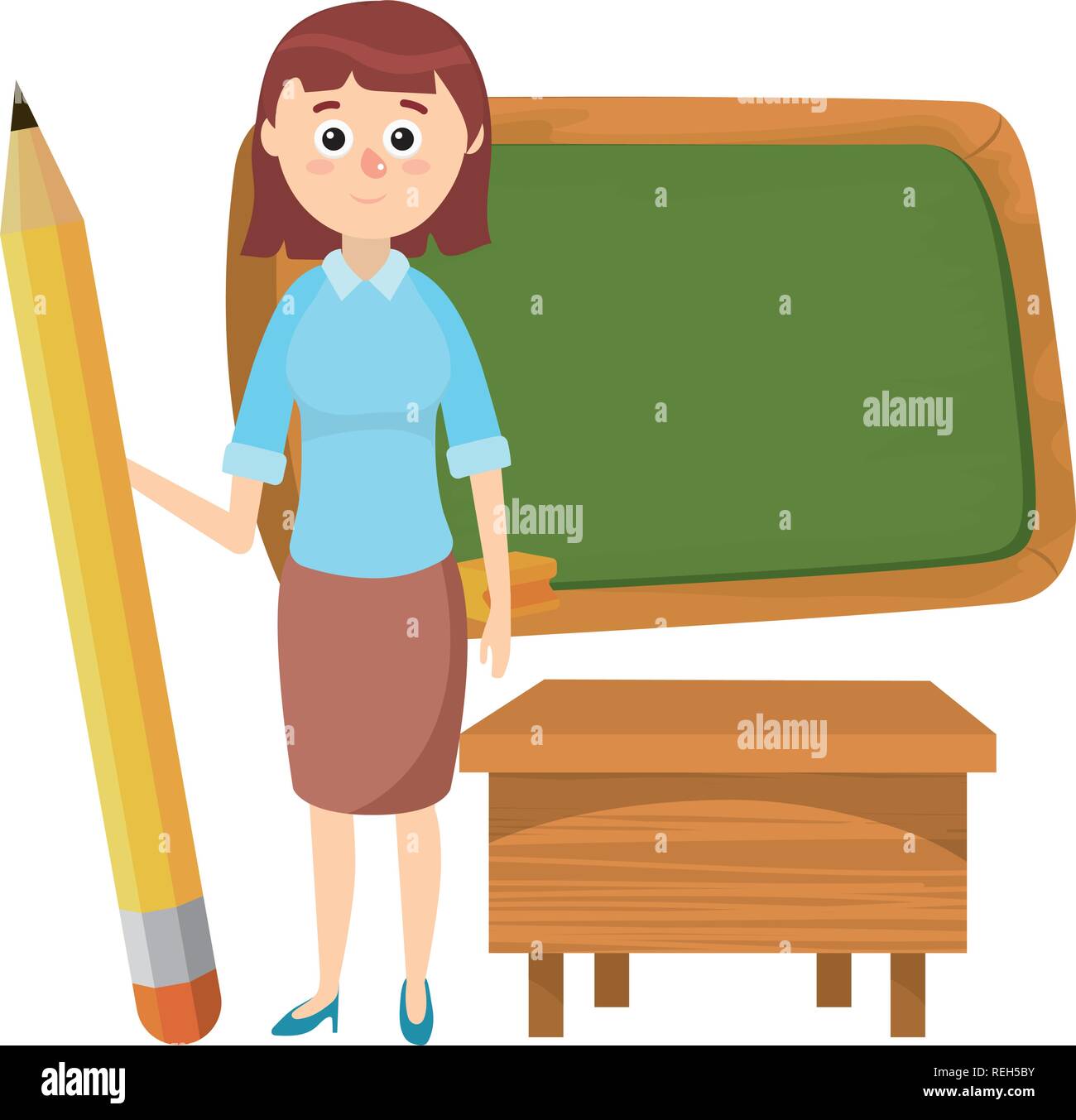 elementary school cartoon Stock Vector Image & Art - Alamy
