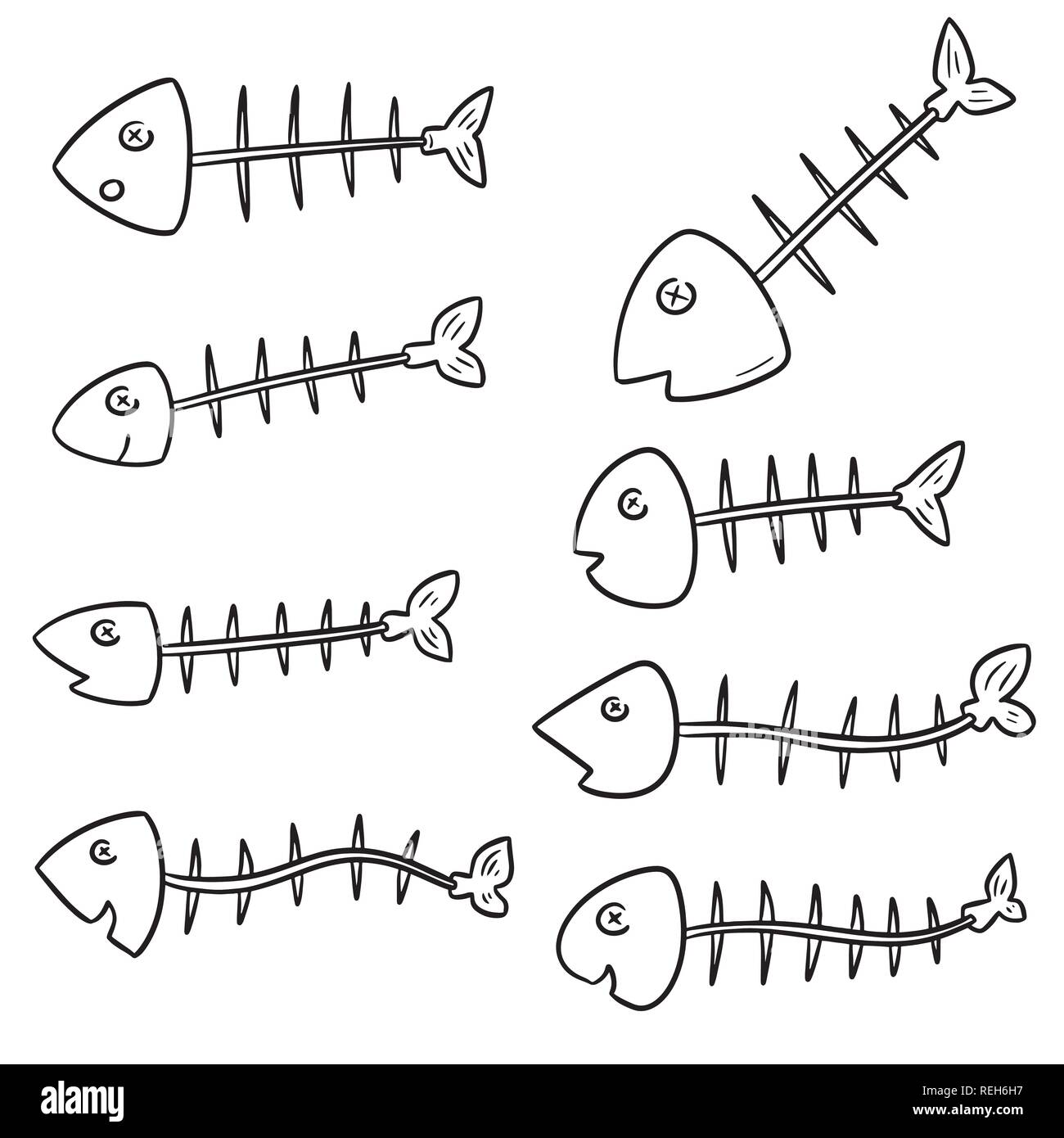 Fishbone design Black and White Stock Photos & Images - Alamy