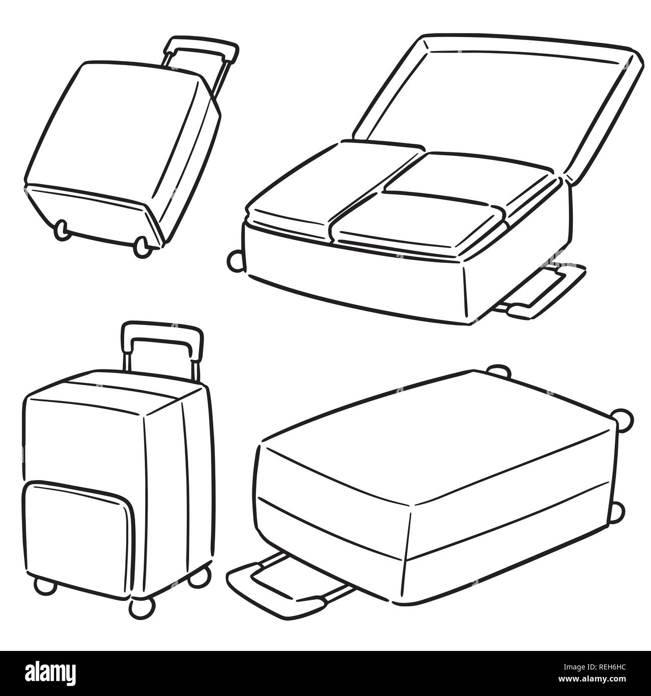 vector set of suitcase Stock Vector Image & Art - Alamy