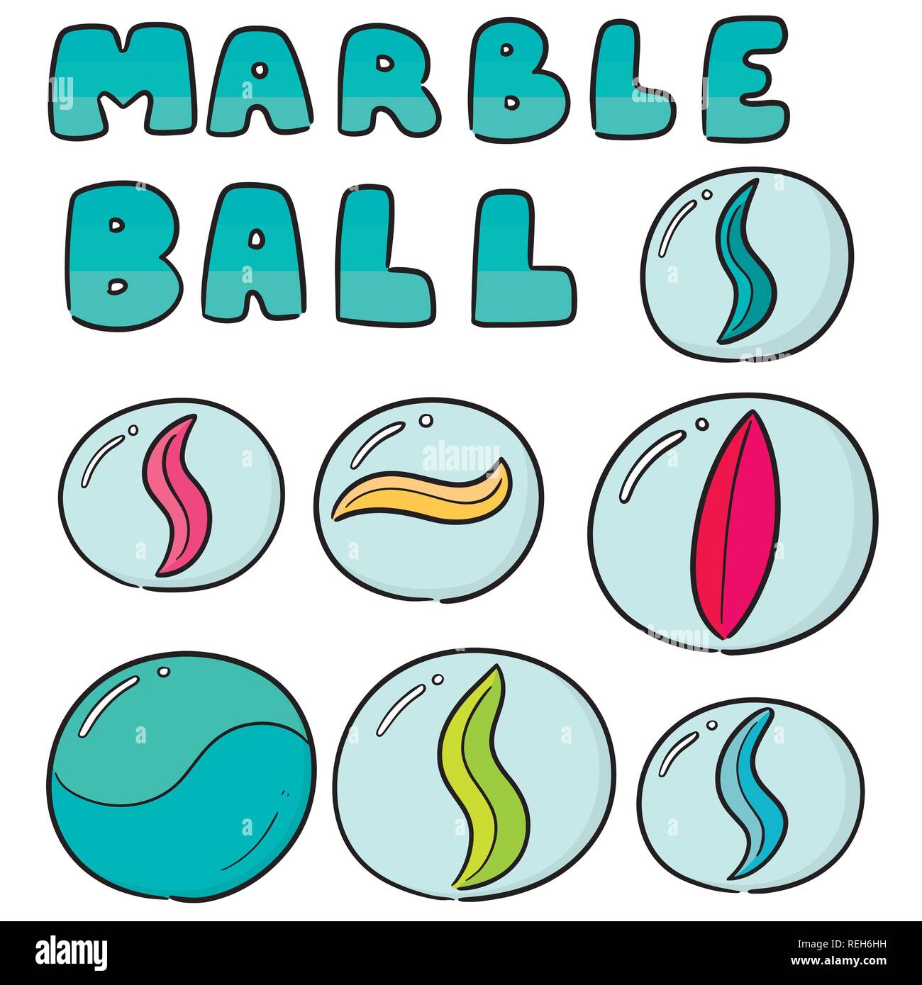 vector set of marble ball Stock Vector Image & Art - Alamy