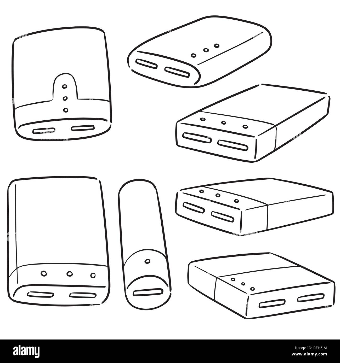 vector set of power bank Stock Vector Image & Art - Alamy