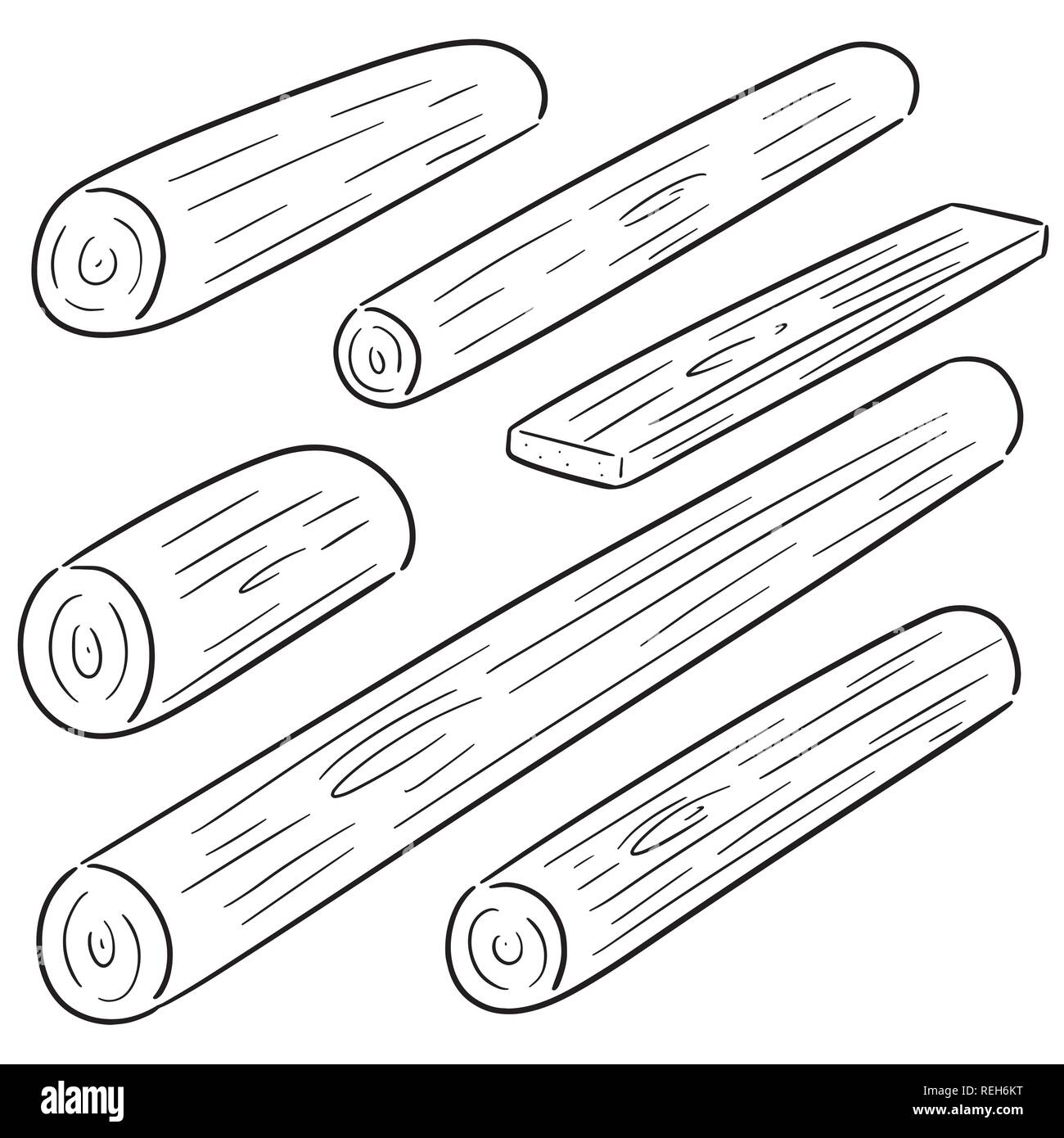 vector set of wooden timber Stock Vector Image & Art - Alamy