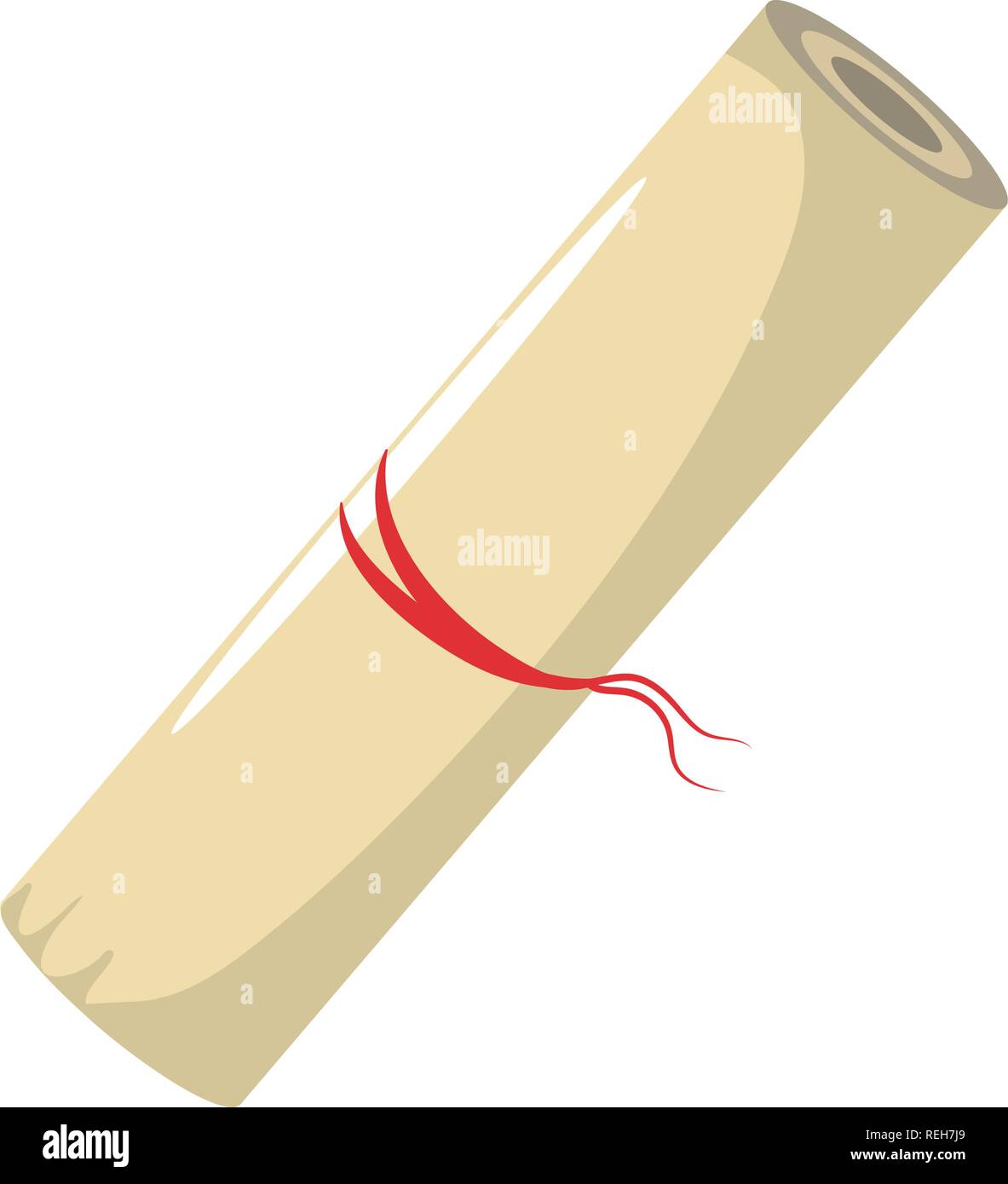 Parchment scrolls antique papyrus Cut Out Stock Images & Pictures - Alamy