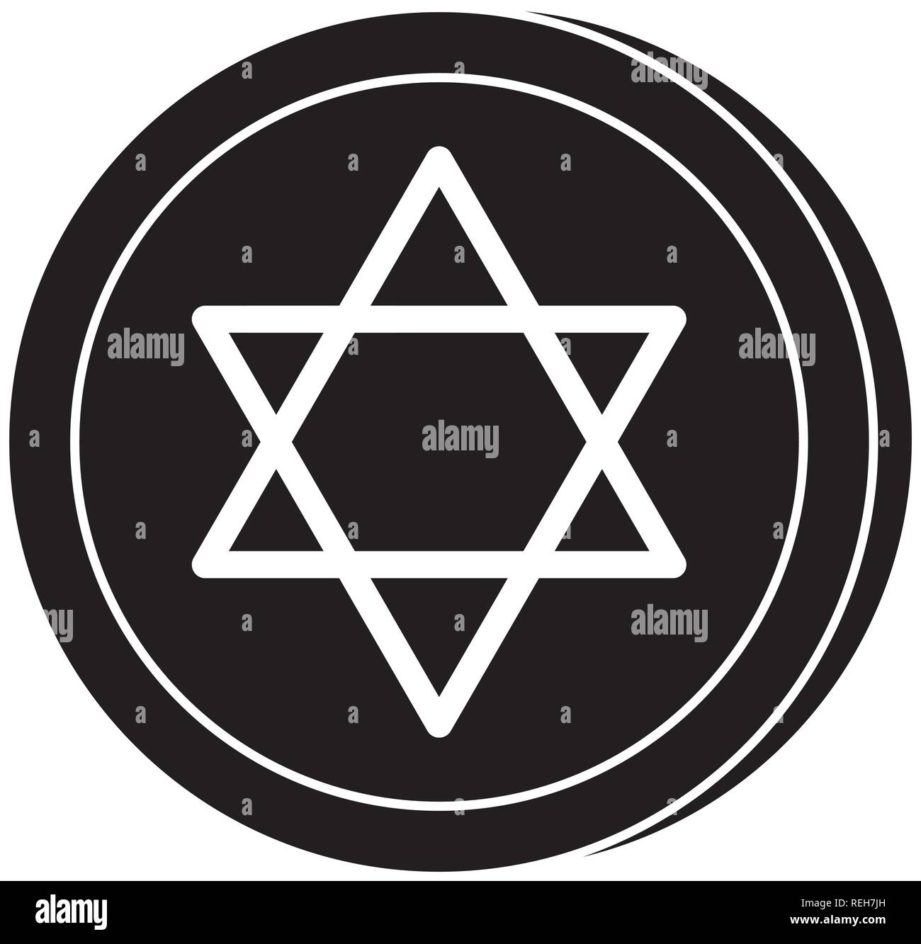 Happy hanukkah menorah glowing Stock Vector Images - Alamy