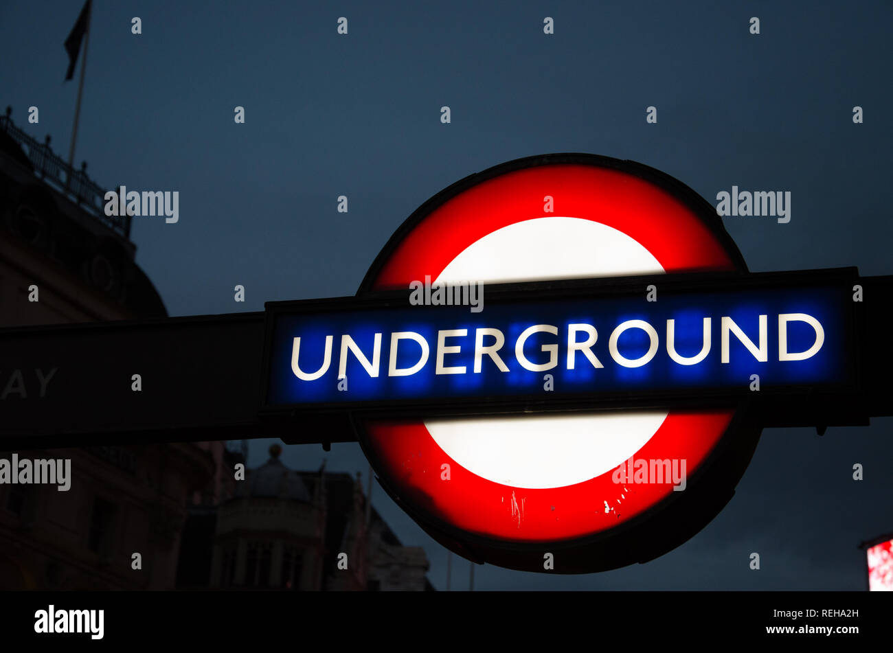 London Underground Sign Stock Photo - Alamy