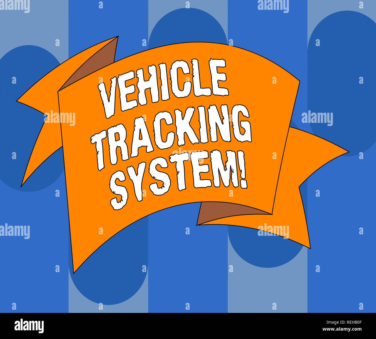 Handwriting text writing Vehicle Tracking System. Concept meaning ...