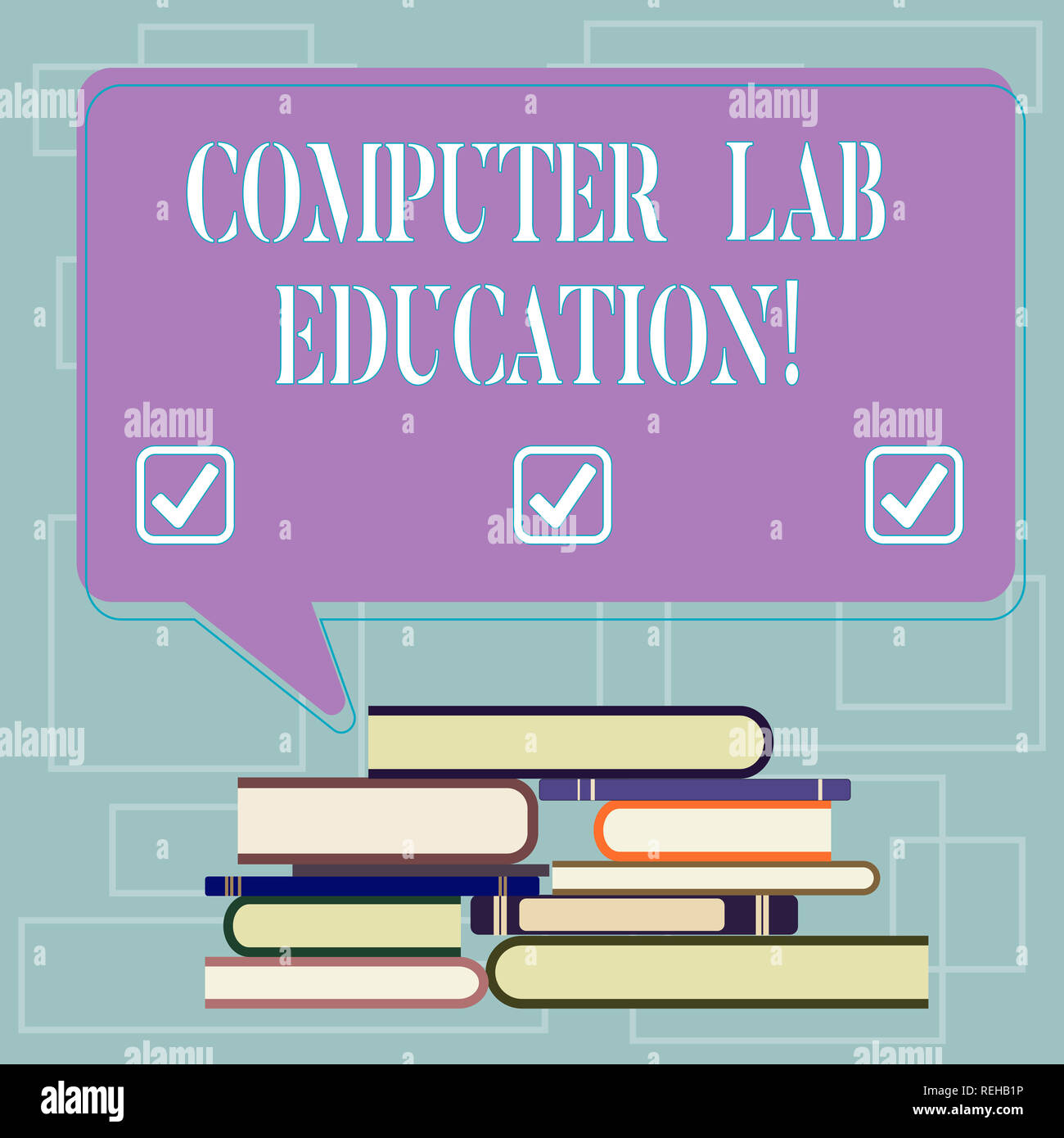 Text sign showing Computer Lab Education. Conceptual photo Room or ...