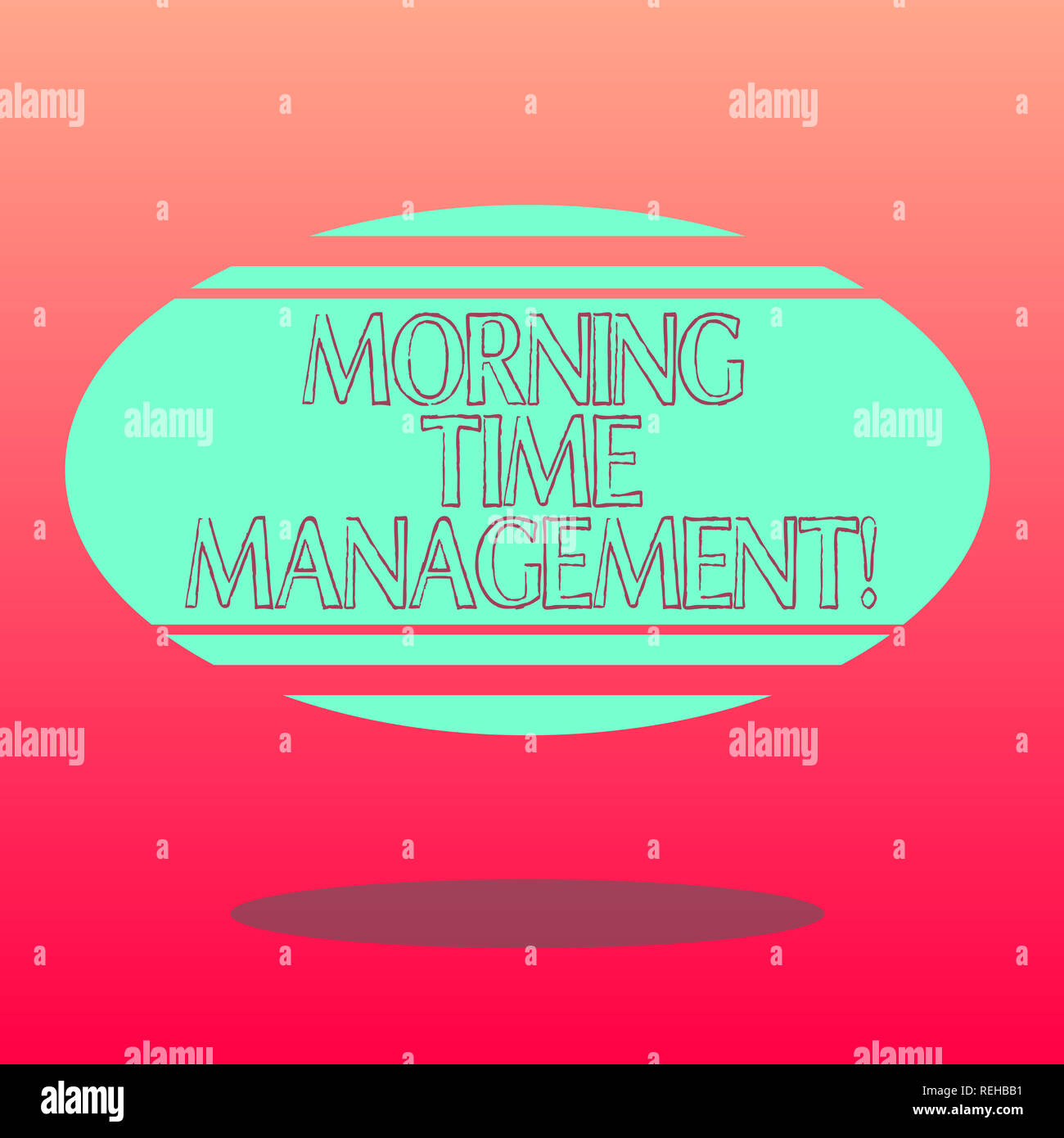 Handwriting text writing Morning Time Management. Concept meaning ...