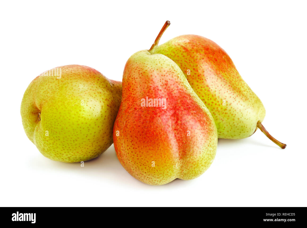 fresh ripe pear fruits isolated on white background Stock Photo - Alamy