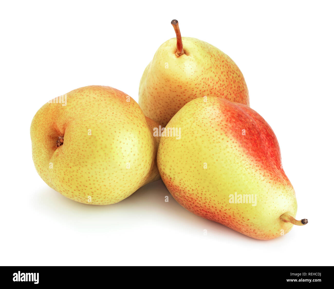 fresh ripe pear fruits isolated on white background Stock Photo - Alamy
