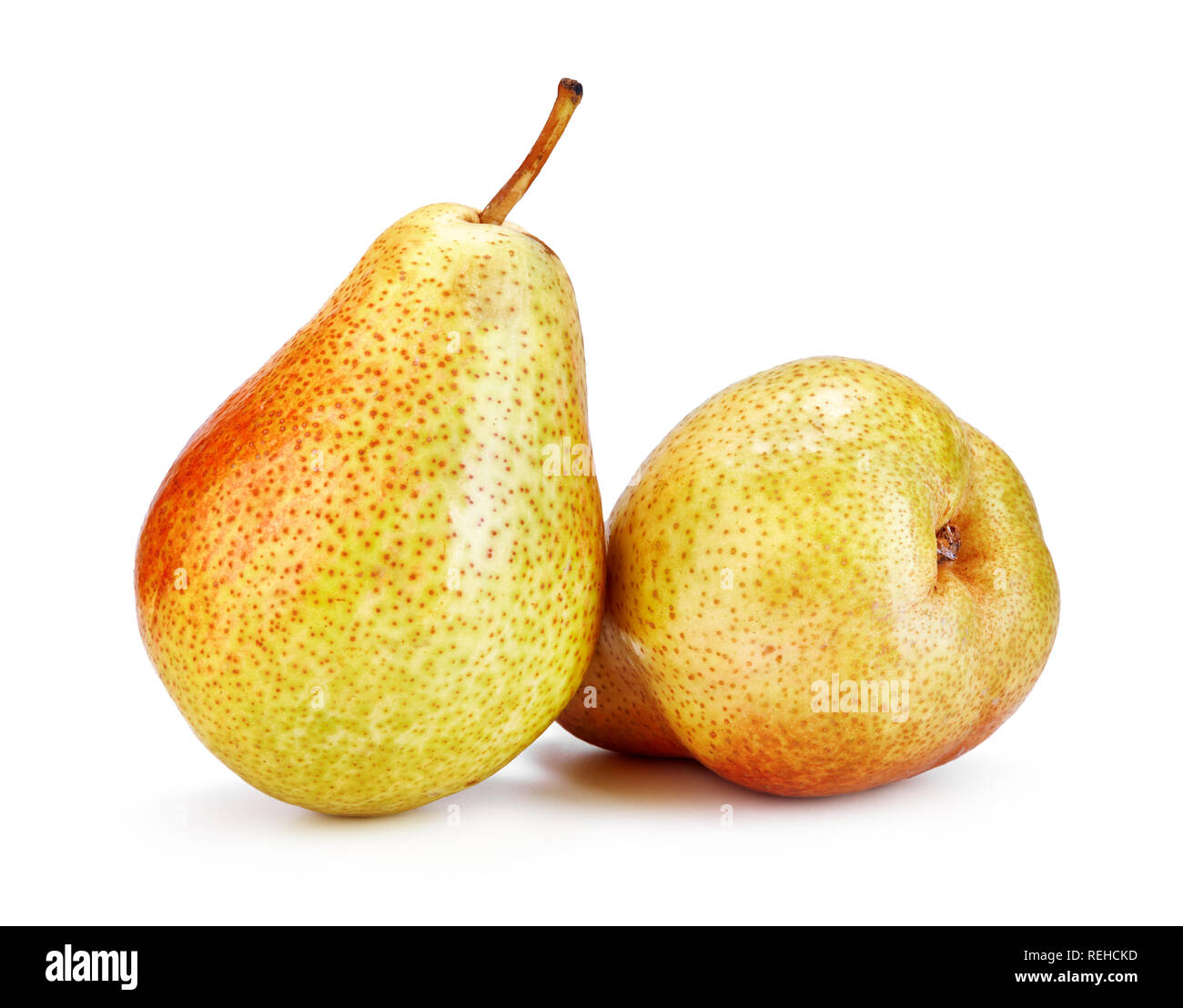 fresh ripe pear fruits isolated on white background Stock Photo - Alamy