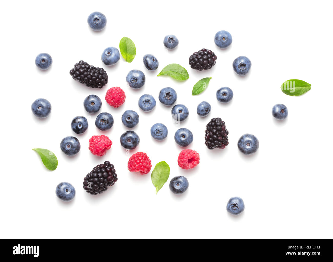 Fruit berries top view Cut Out Stock Images & Pictures - Alamy